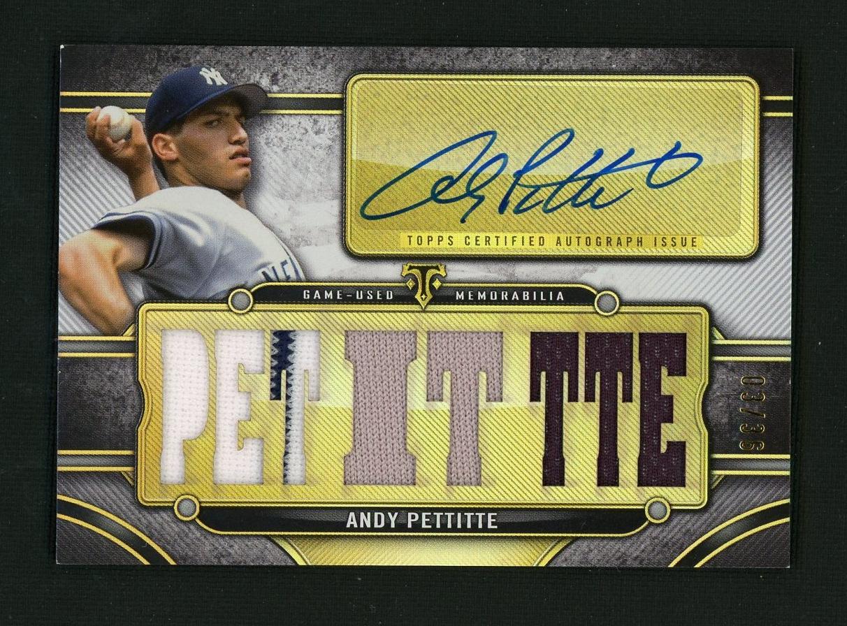 2024 Topps Triple Threads Andy Pettitte Triple Threads Autograph Relic ...